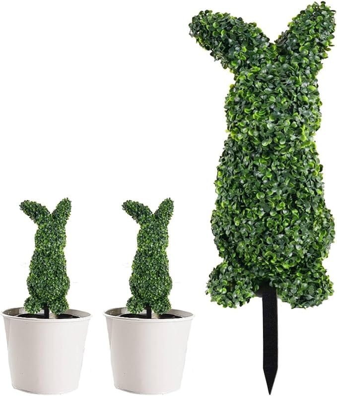 Bunny Topiary Outdoor , Topiary Bunny Outdoor, Artificial Bunny-Shaped ...