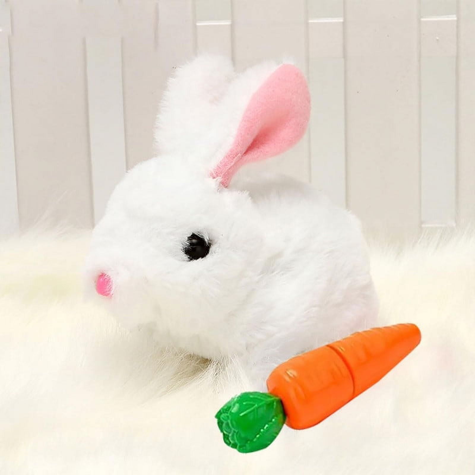 Bunny Toy, Interactive Rabbit Toys with Carrot, Plush Stuffed Walking ...