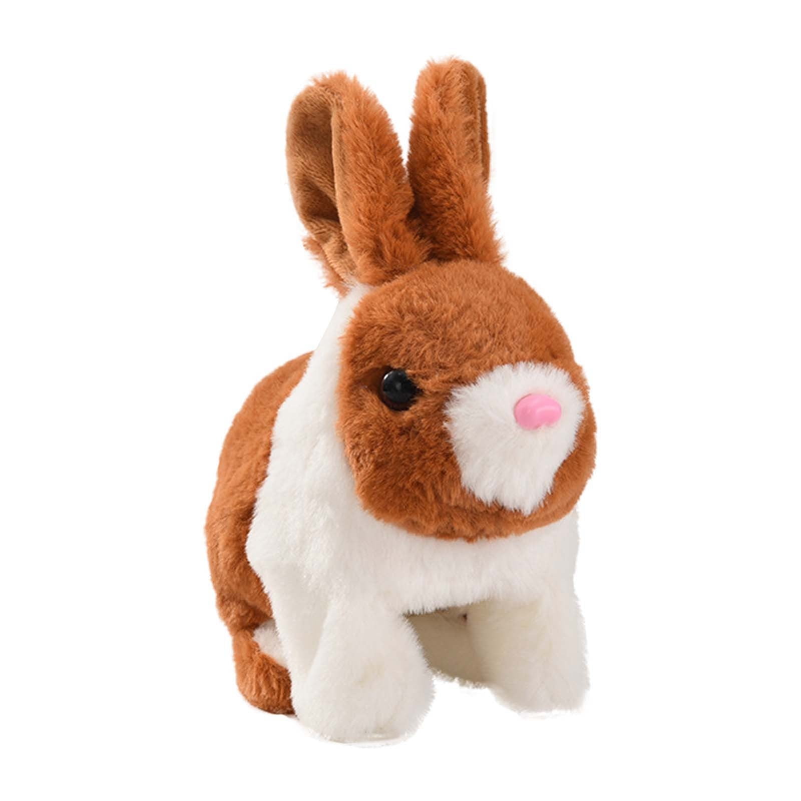 Bunny Toy Interactive Realistic Jumping Twitching Ears Handmade Soft ...