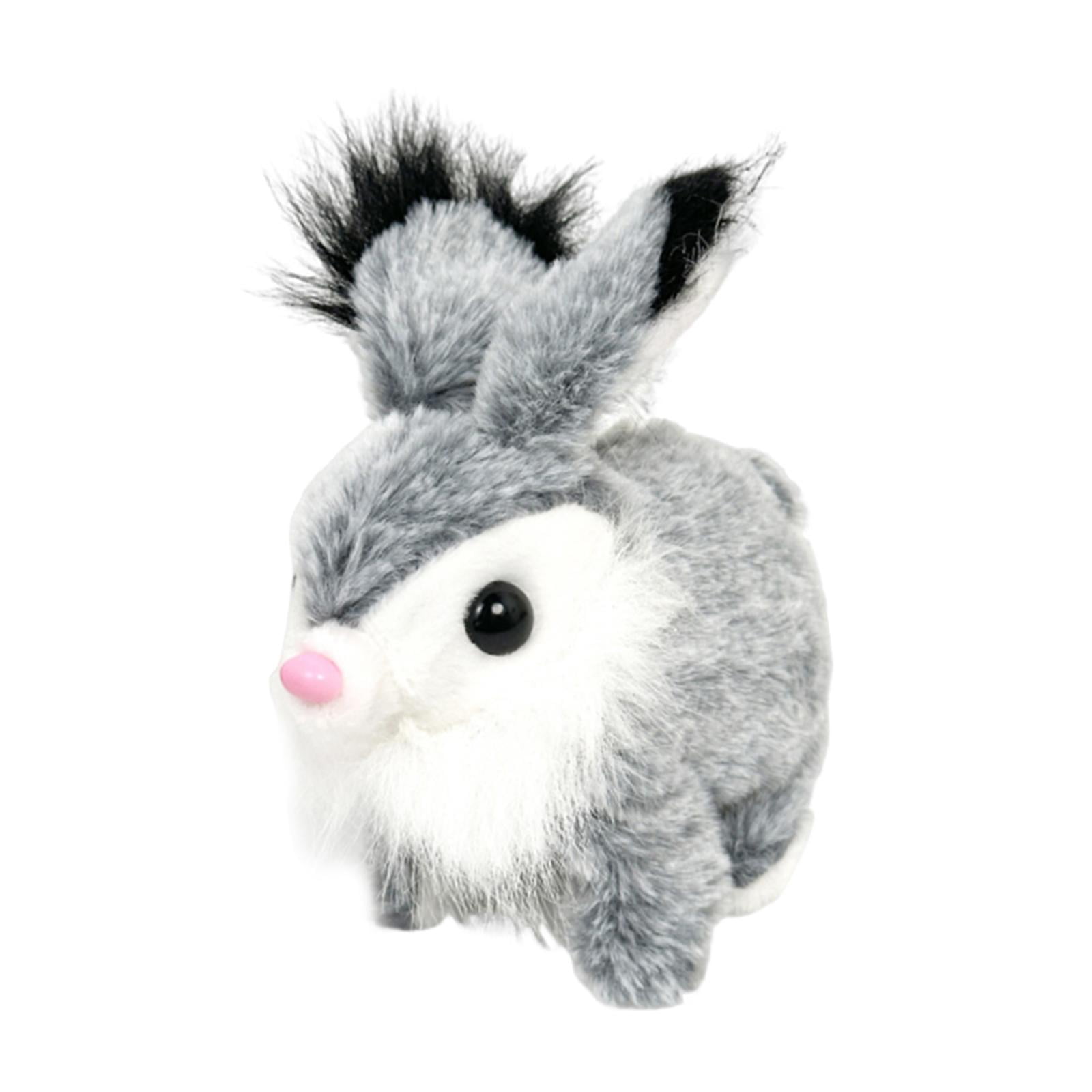 Bunny Toy with Sounds Animated Walking Rabbit Twitch Nose Plush Fabric ...