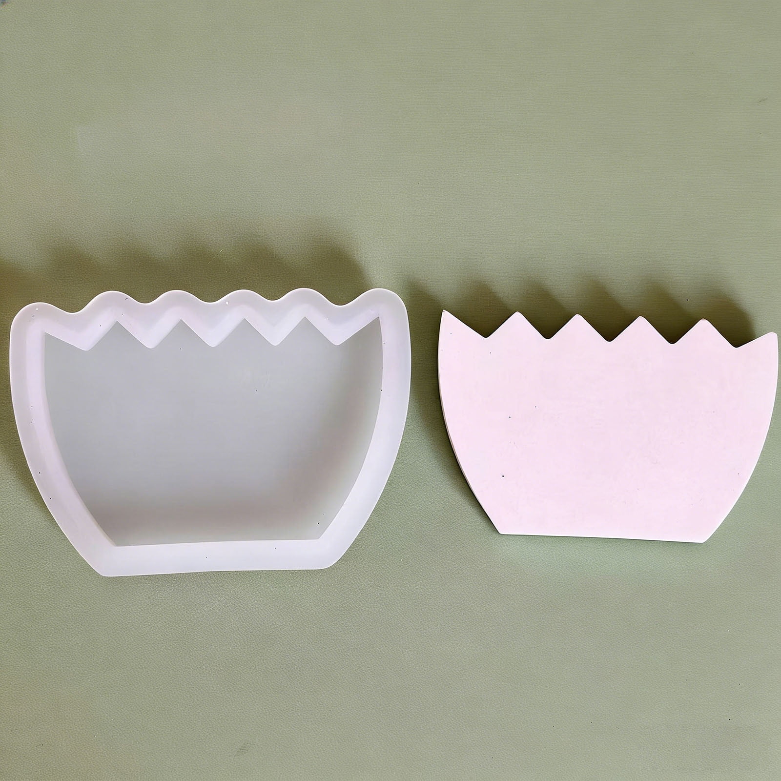 Bunny Tray Resin Molds, Easter Rabbit Tray Silicone Mold for Concrete ...