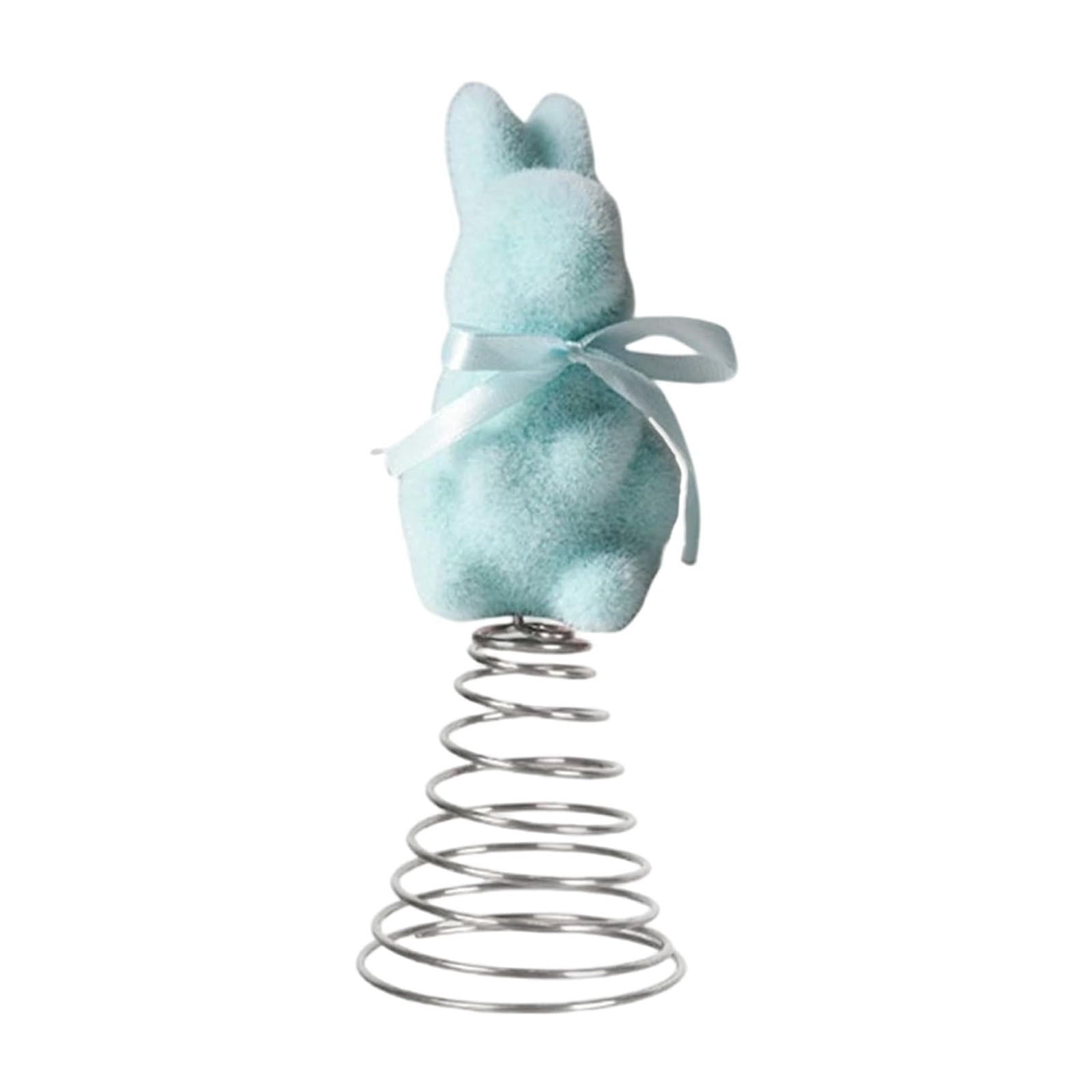 Bunny Tree Topper Seasonal Spring Flocking Rabbit Decoration for Home ...