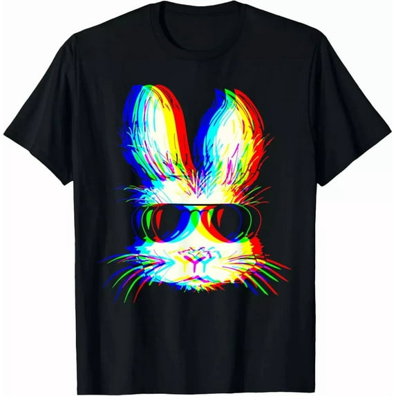 Bunny Trippy Vaporwave Easter Techno Rave EDM Music Party t shirt ...
