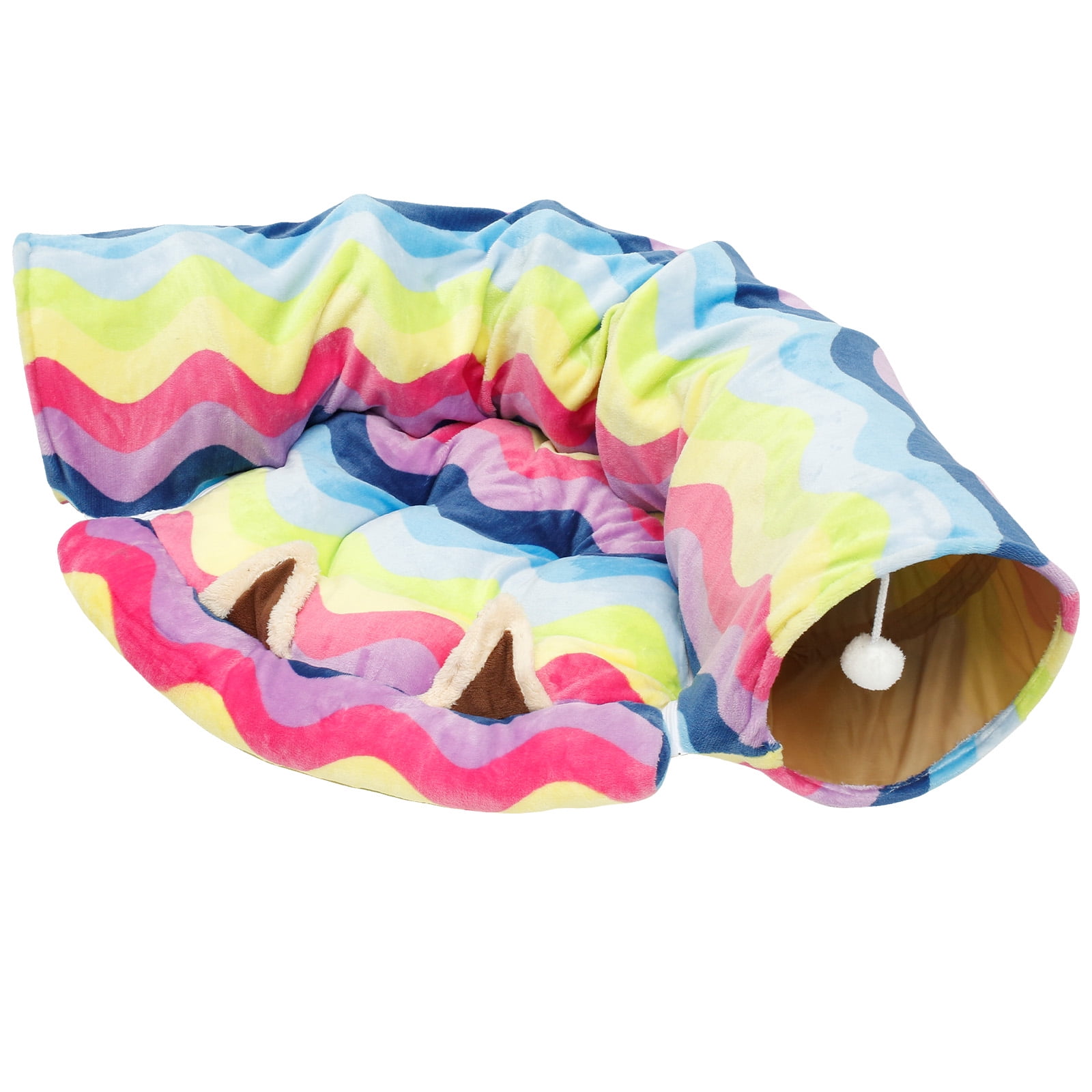 Bunny Tunnel Bed Cotton Plush Bunny Tube Tunnel Removable Rabbit Tunnel ...