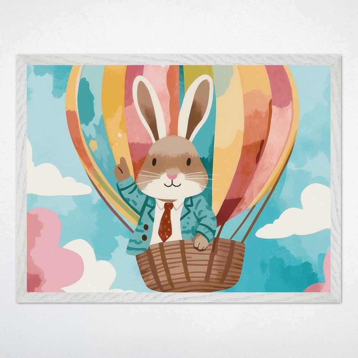 Bunny Wall Art For Nursery And Kids Rooms, Bunny Wall Decor, Poster For ...