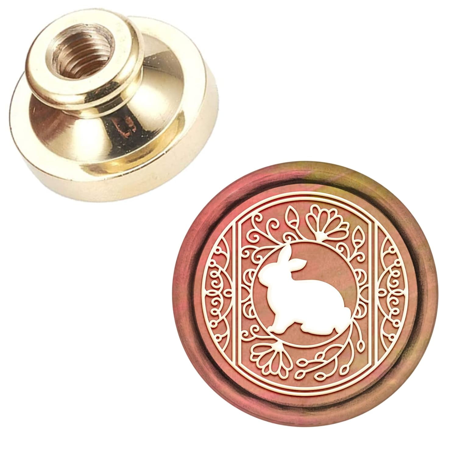 Bunny Wax Seal Stamp Head Replacement Rabbit Removable Sealing Brass ...
