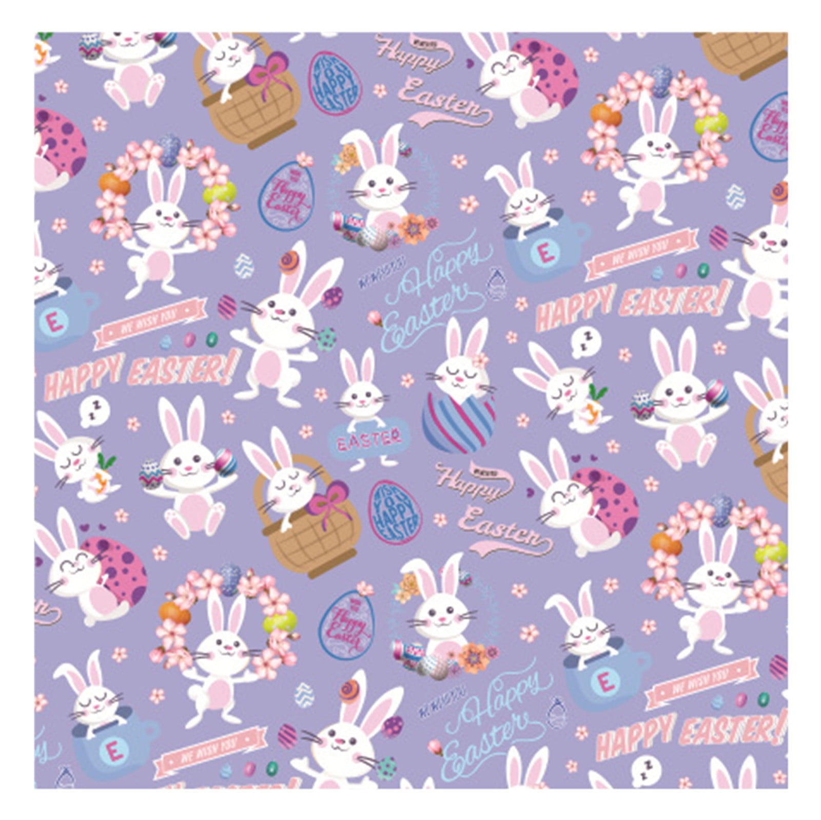 Bunny Wrapping Paper Roll Sparkly Wrapping Paper Christmas Wrapping ...