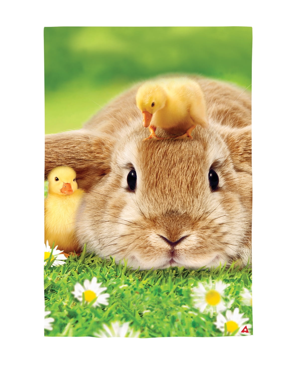 Bunny and Duckling Lustre Garden Flag - Walmart.com