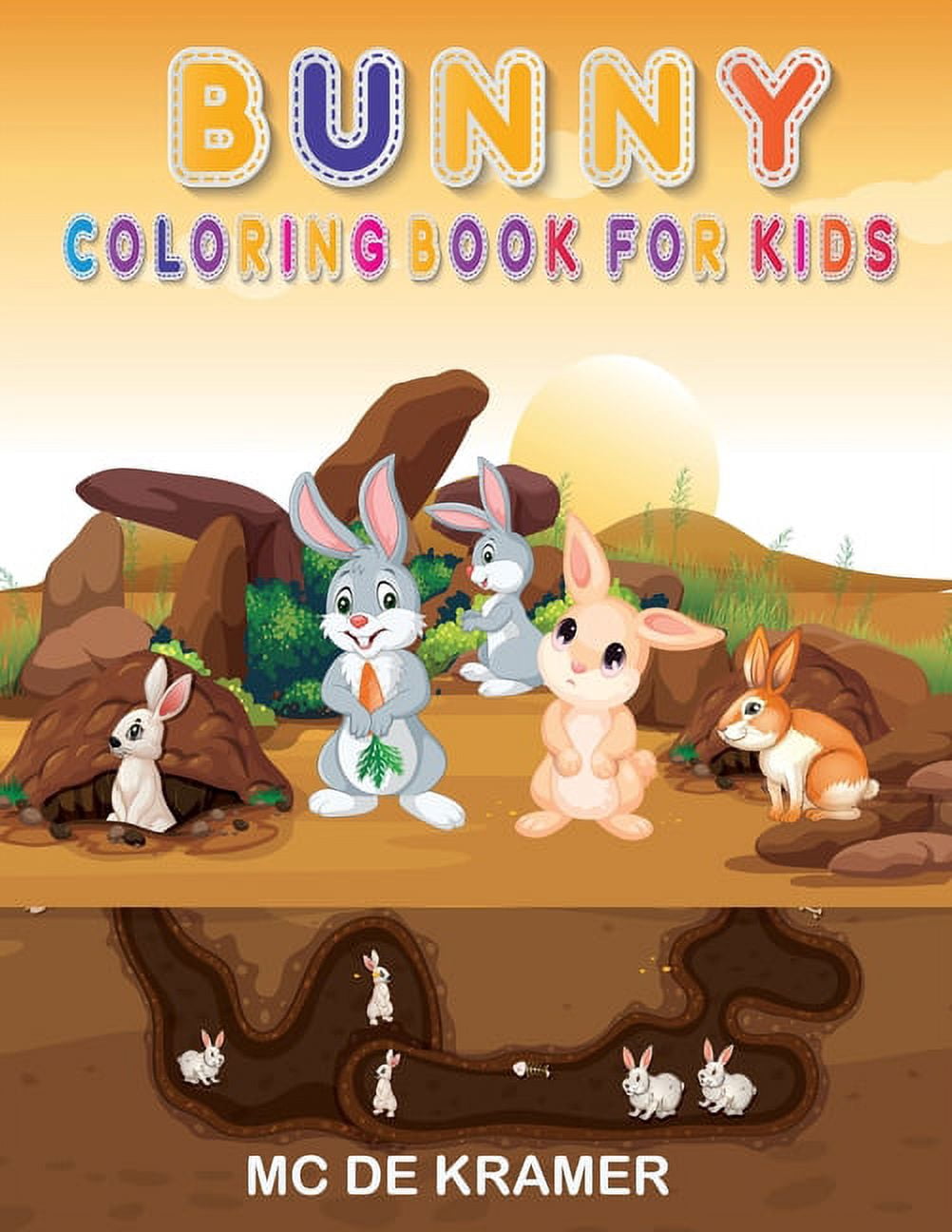 Bunny coloring book for kids: Cute Rabbits, Activity Book for Kids boys ...
