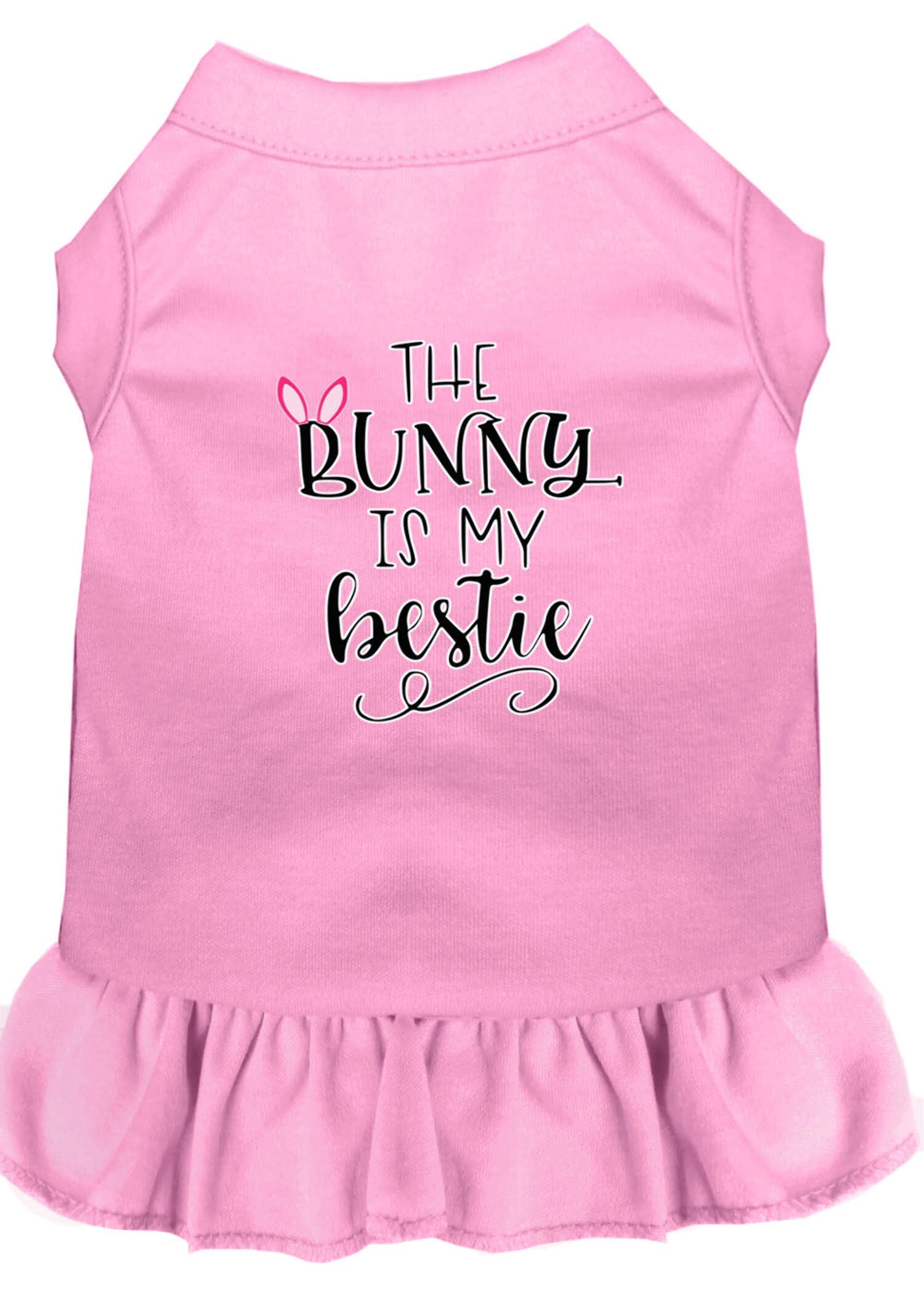 Pet Dog Cat Dress Screen Printed, "The Bunny Is My Bestie" - Walmart.com