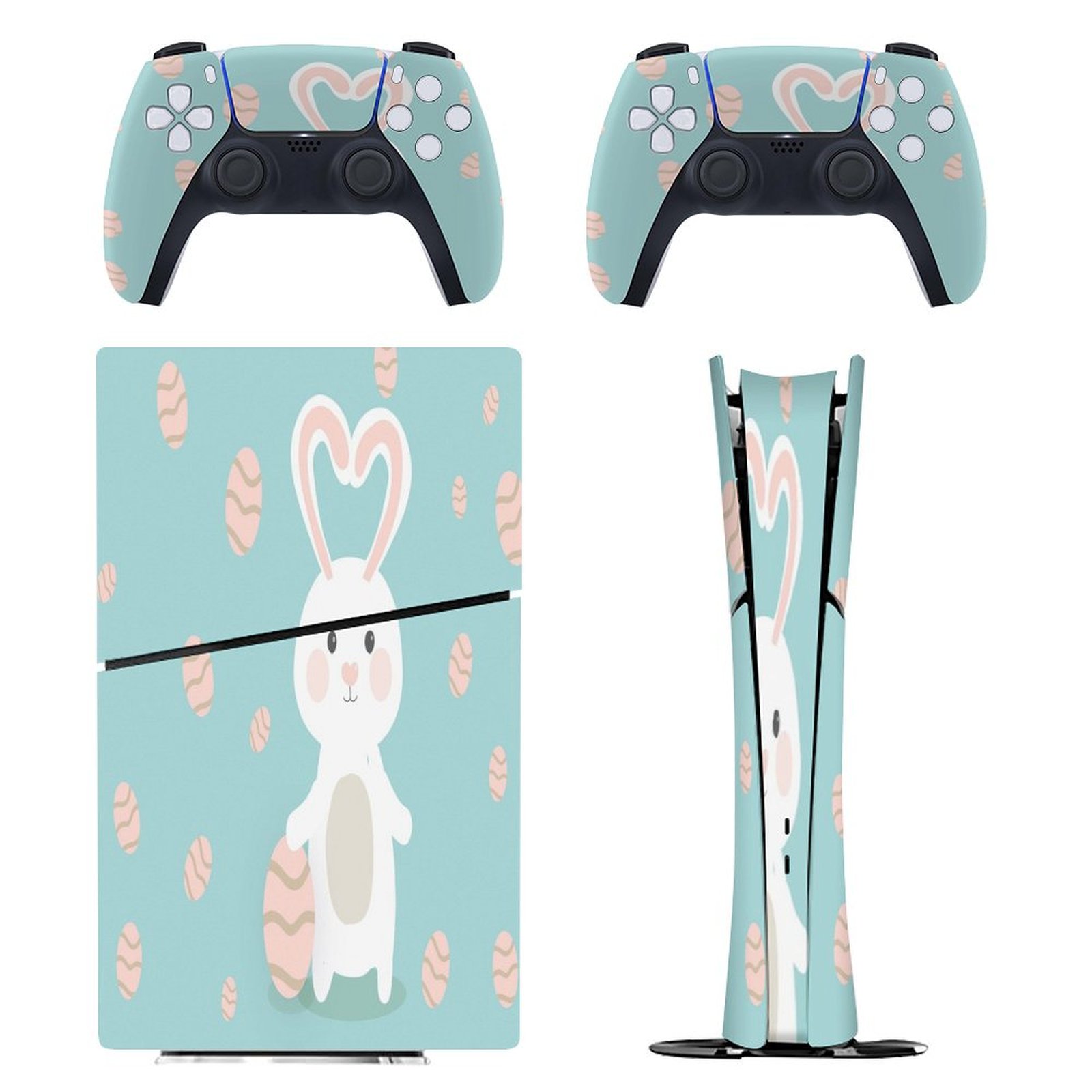 Bunny，love，eggs PS5/PS5 Slim Digital Disc Skin Sticker For Console And Controller Skins ...