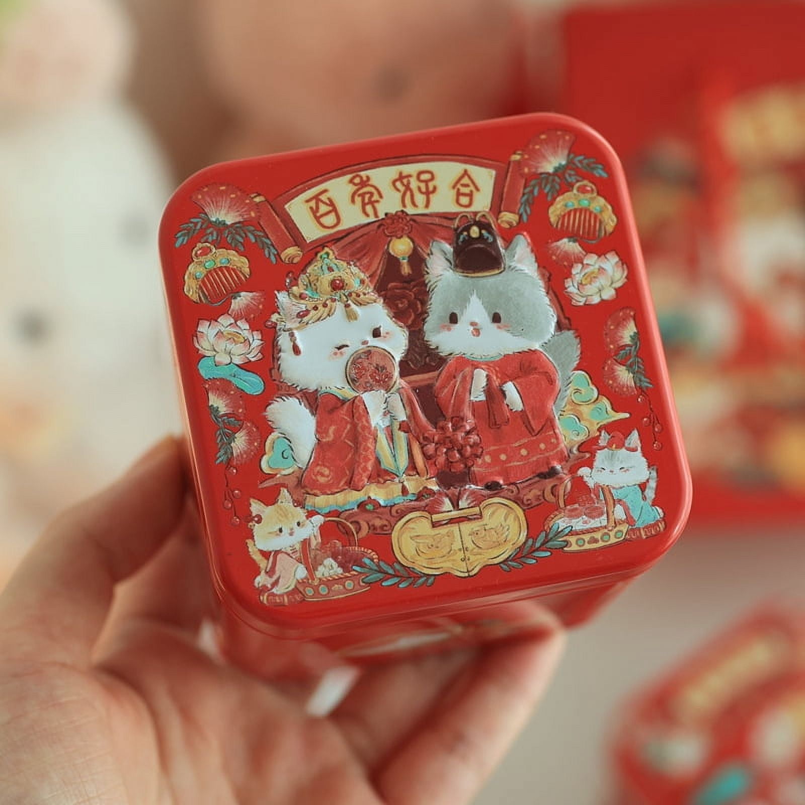 Bunny lulu rabbit three-dimensional relief small square box candy box ...