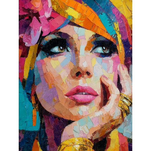 Bunny with Flowers Canvas Print， Ideal for Living Room， Bedroom， Office ...