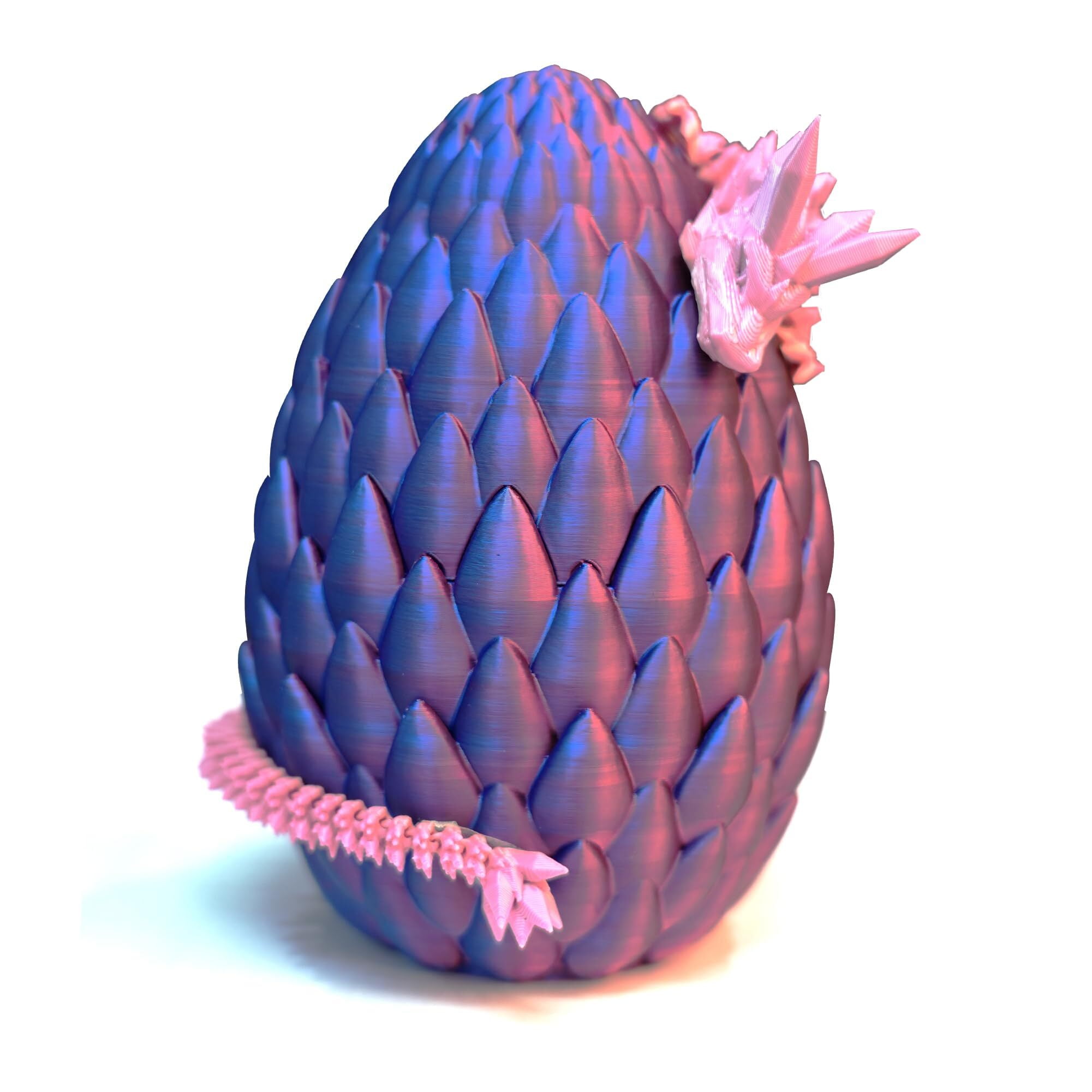 BunnyPony 3D Printed Dragon Egg, Surprise Egg Toy with Flexible Pearly ...