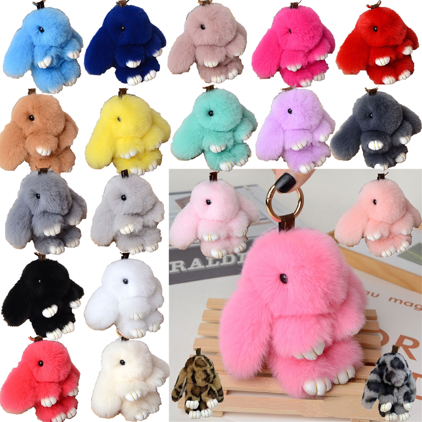 Bunnylulu Keychain, Bunny Lulu Keychain, Cute Bunny Keychain, Bunny ...