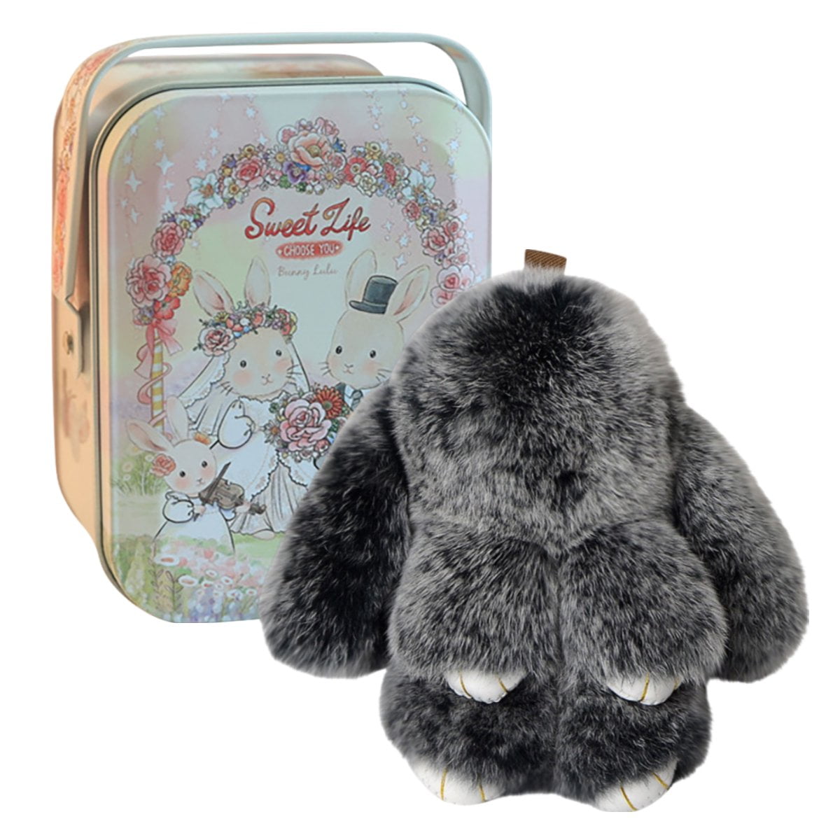 Bunnylulu Keychain - Bunny Lulu Keychain, Cute Bunny Keychain With ...