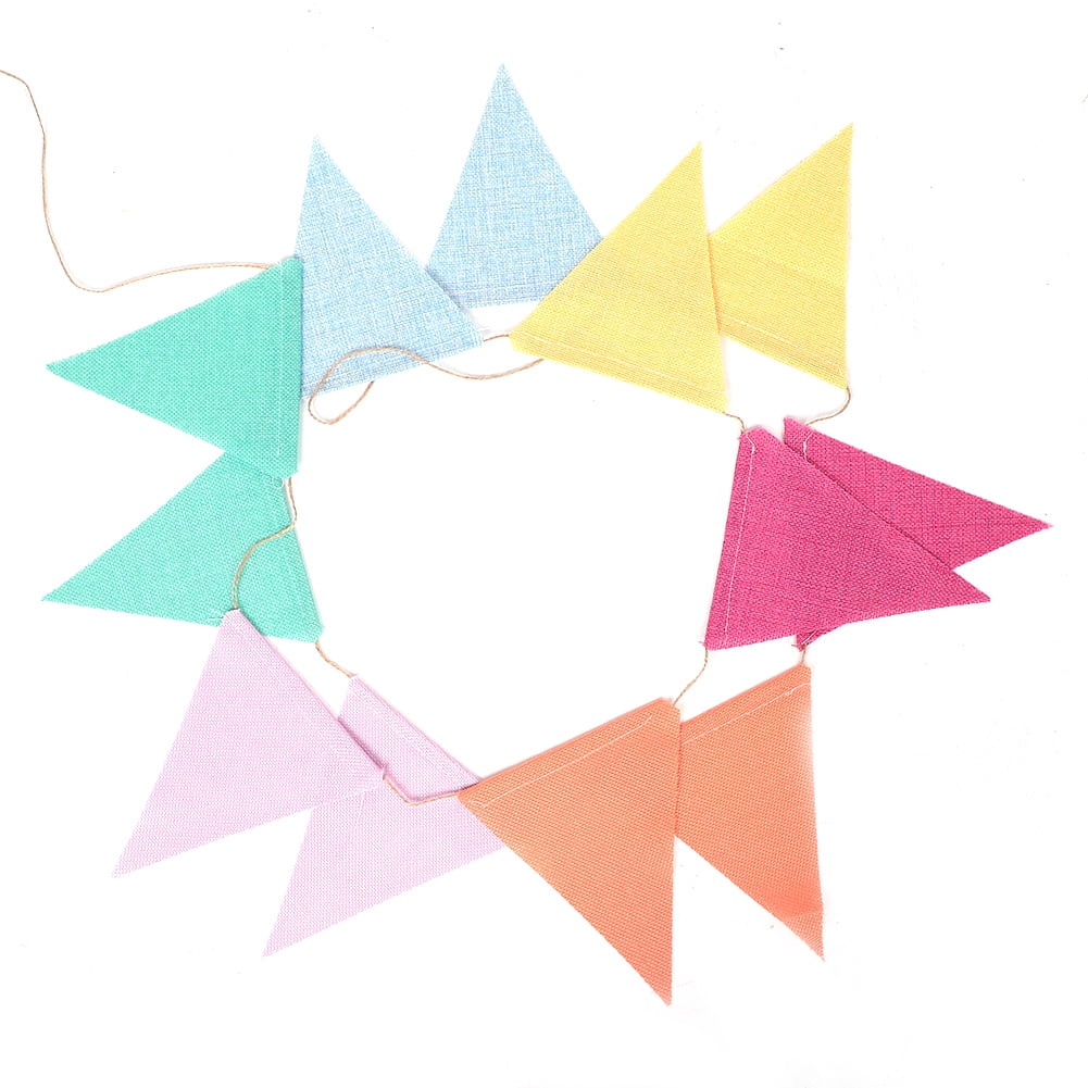 Bunting Banner, Multicolor Pennant Banners with Flags, Nylon Fabric ...