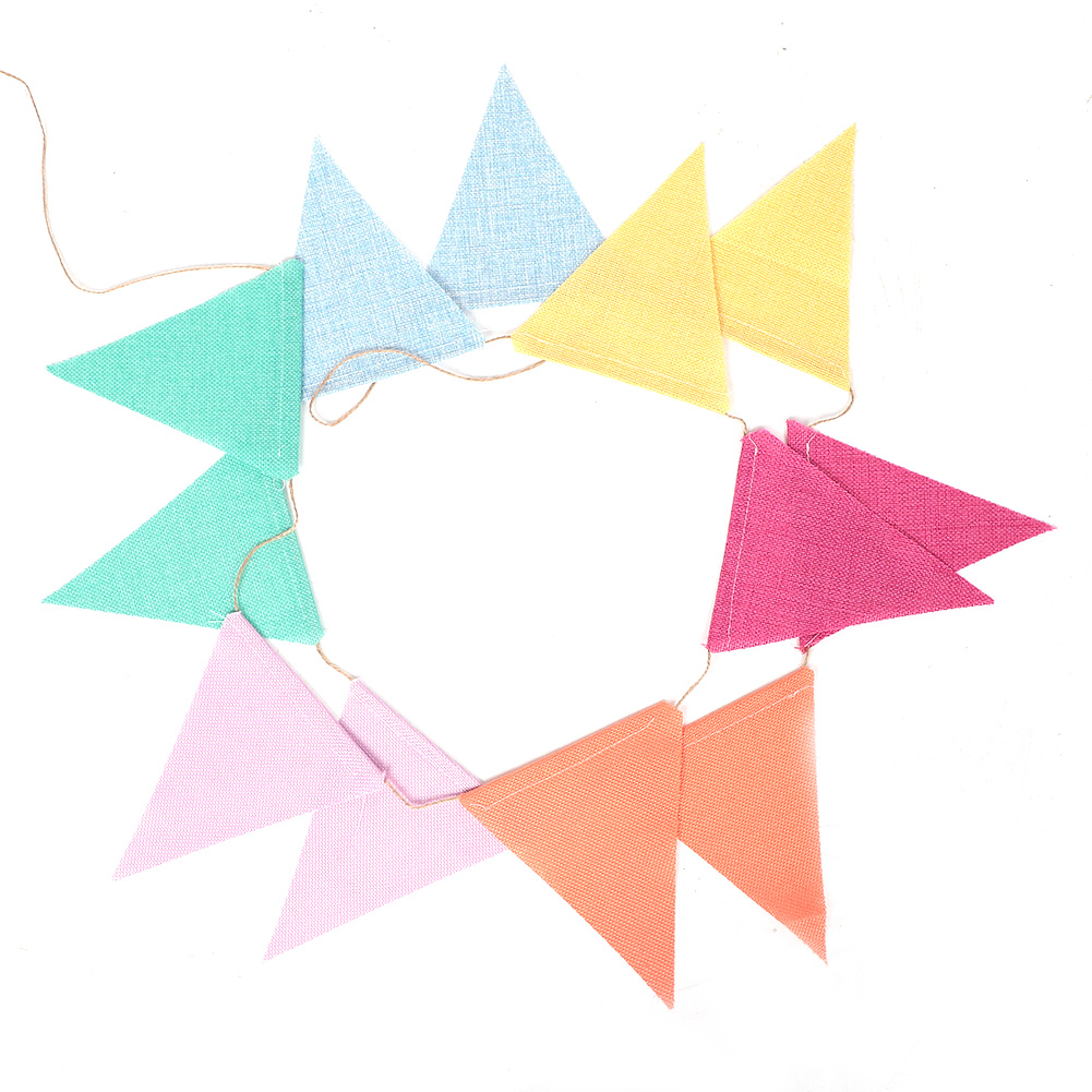Bunting Banner, Multicolor Pennant Banners with Flags, Nylon Fabric ...