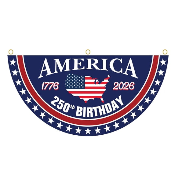 Bunting Flags 4th of July Memorial Day,18×35inch Patriotic American ...