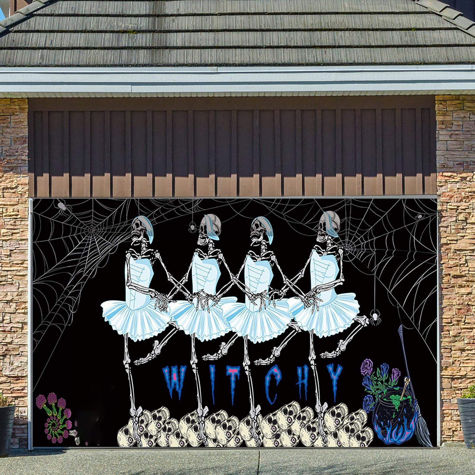 Bunting Flags Kids Garage : Themed Banner With Haunting Graphics For ...