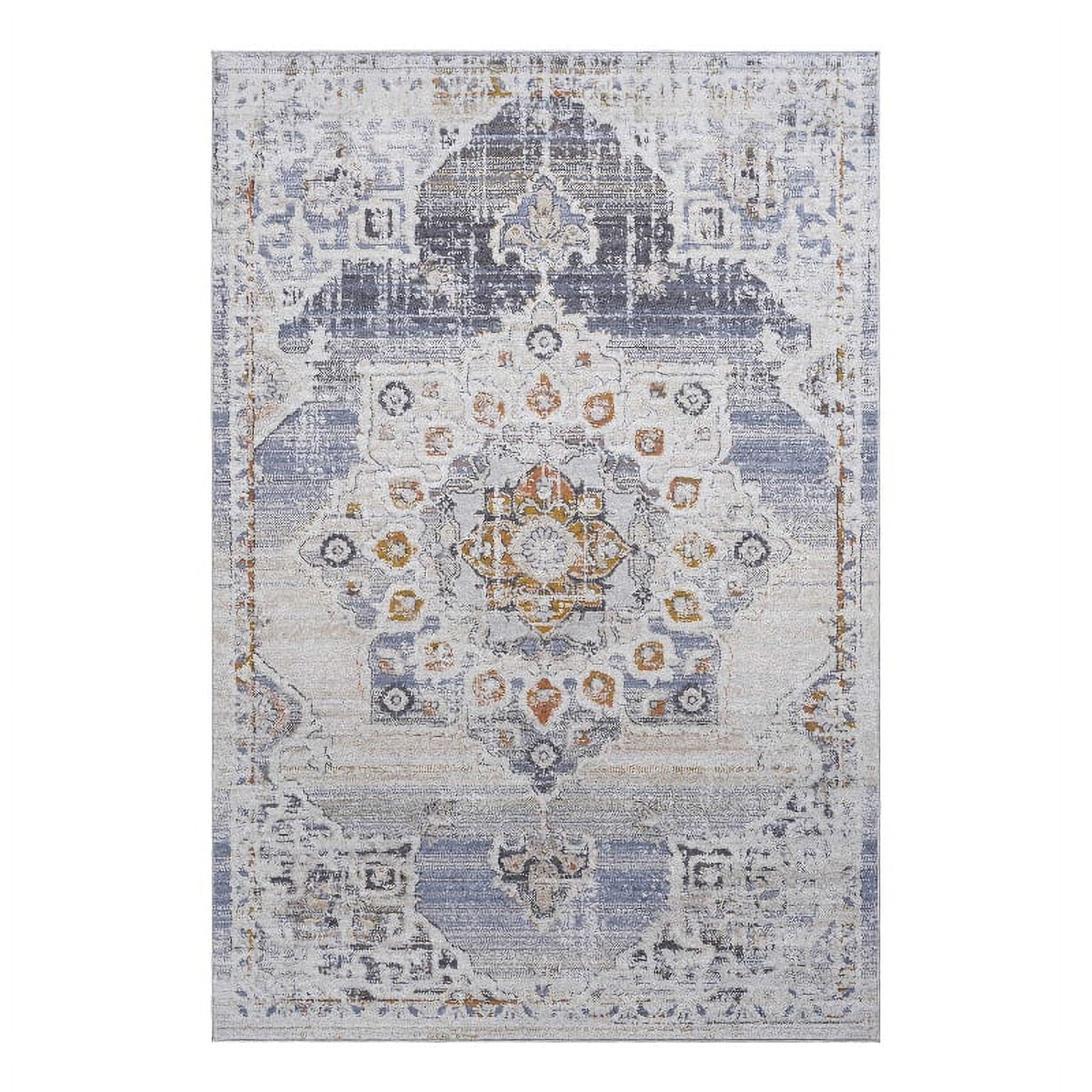 Bunyan Collection Traditional Vintage Cream/Gold Area Rug (5'3'' x 7'6 ...