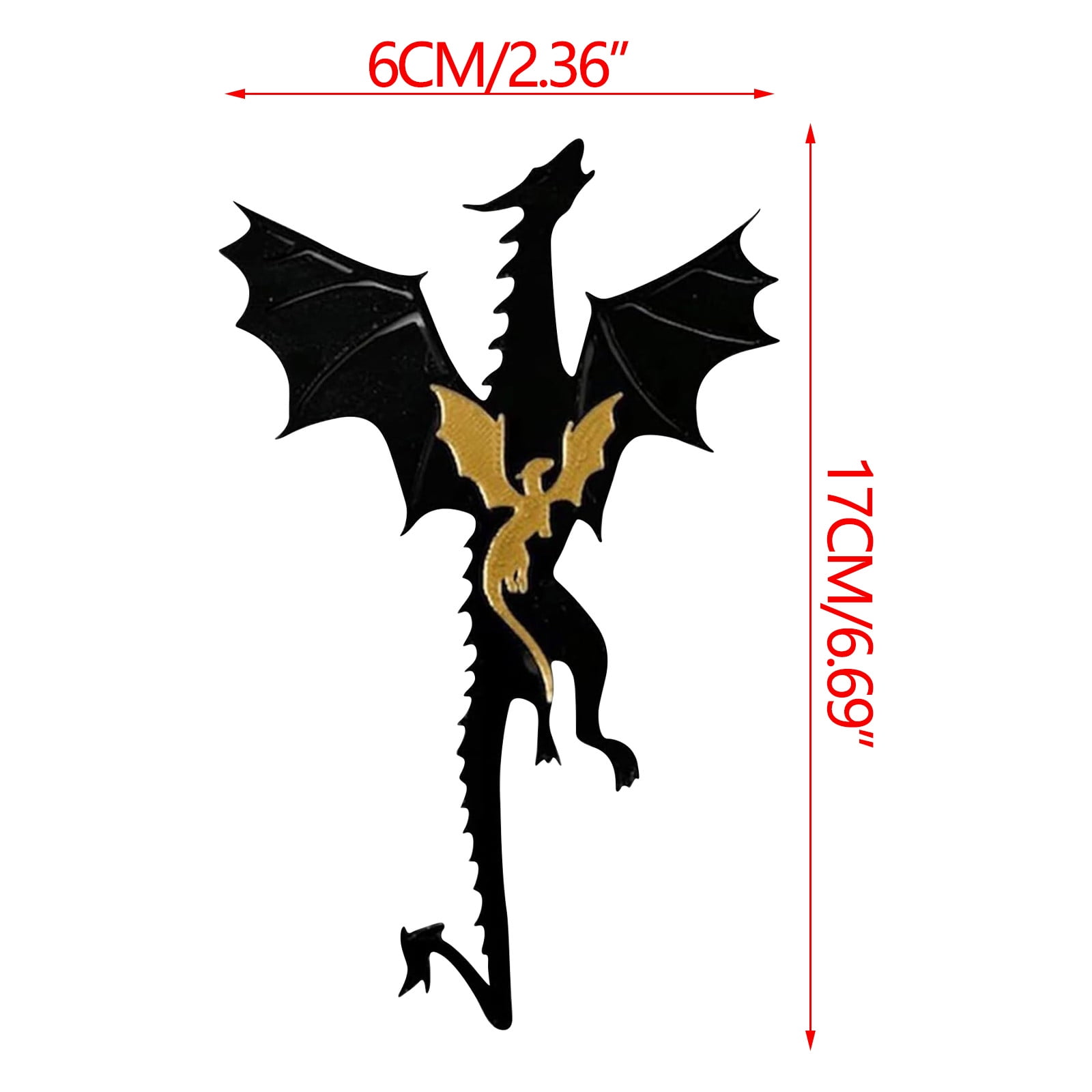 Buodes Dragon Bookmark Black And Gold Dragons With Sun And Clouds ...