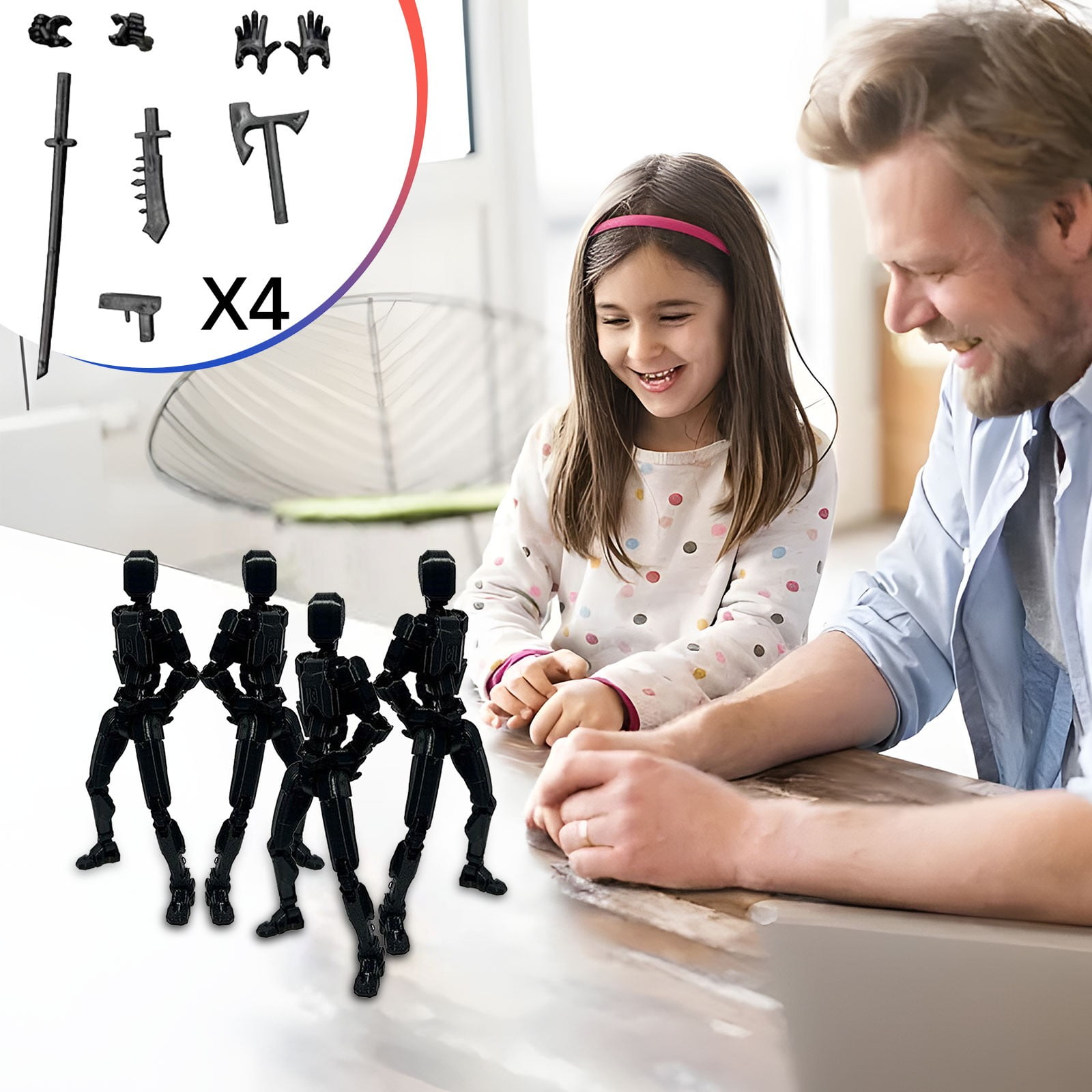 Buodes Titan 13 Action Figure, T13 Action Figure, 3D Printed Multi ...