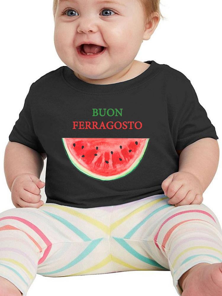 Buon Ferragosto Watercolor Melon T-Shirt Infant -Image by Shutterstock, 18 Months - Walmart.com