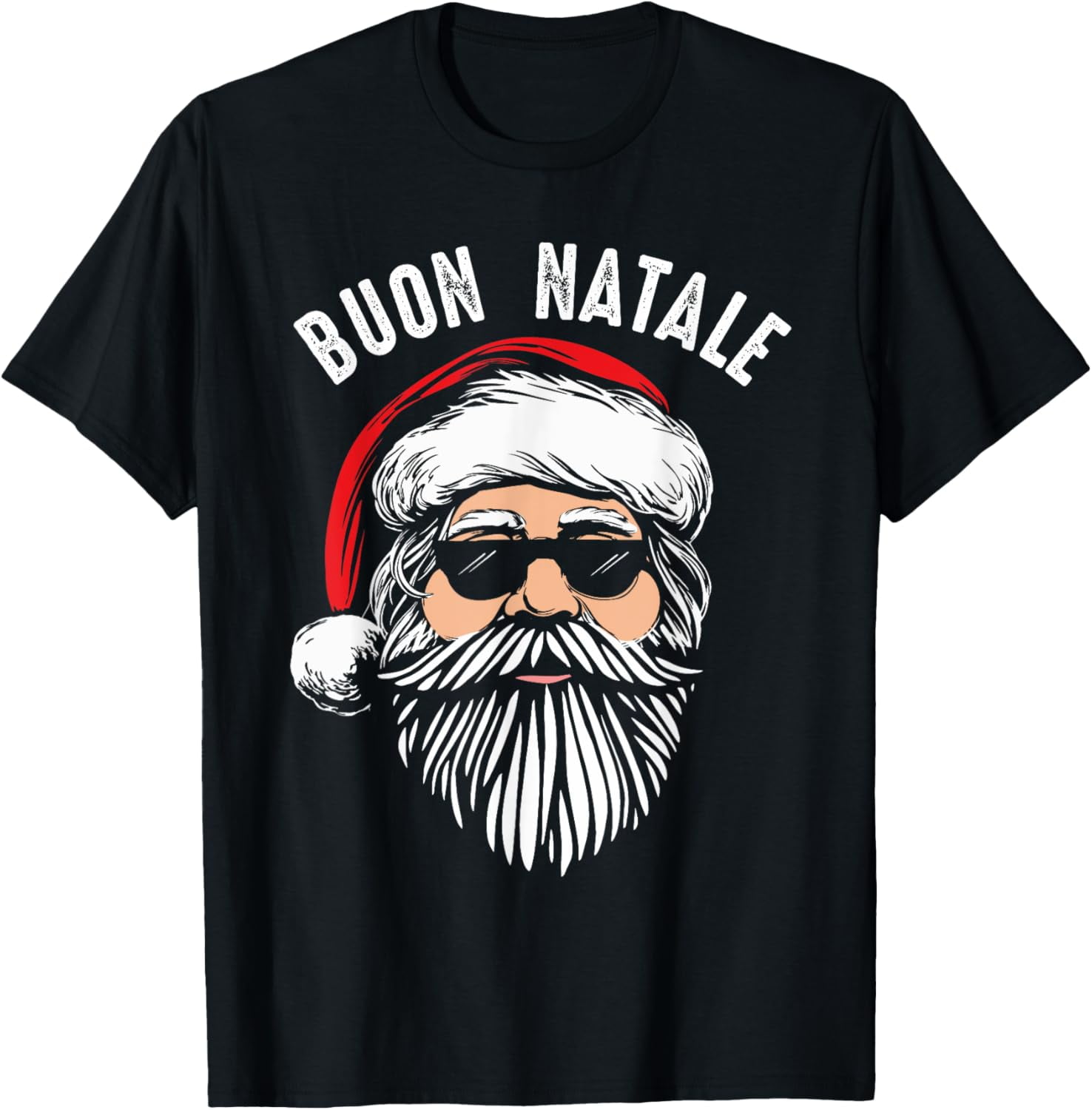 Buon Natale Italian Santa Claus Babbo Funny Christmas Gift T-Shirt ...