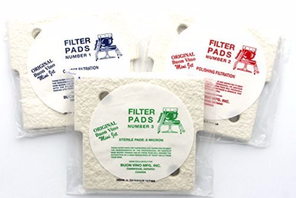 Buon Vino Mini Jet Filter Pad Bundle - Walmart.com