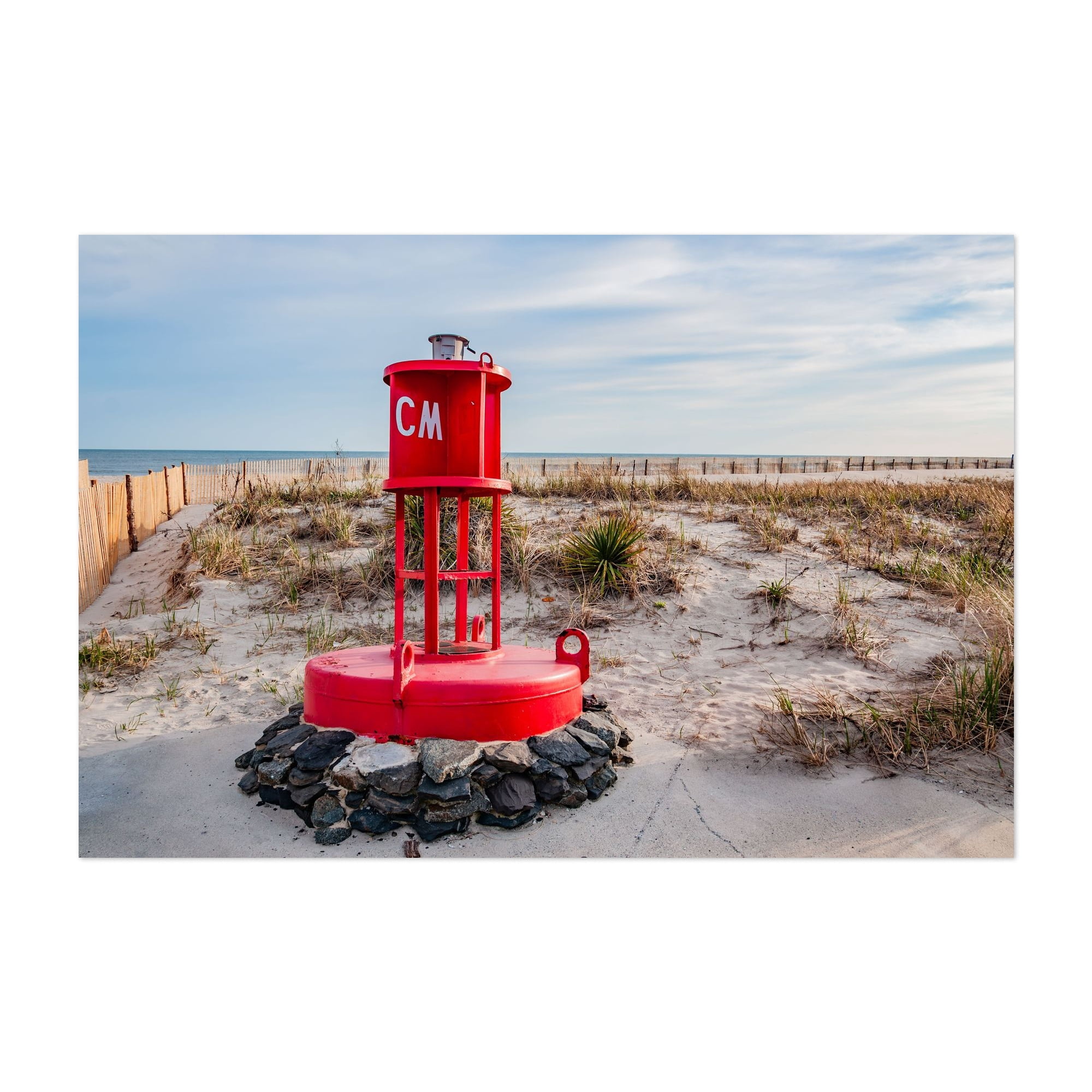 Buoy on the Sand Dune, Cape May New Jersey - Cape May New Jersey ...
