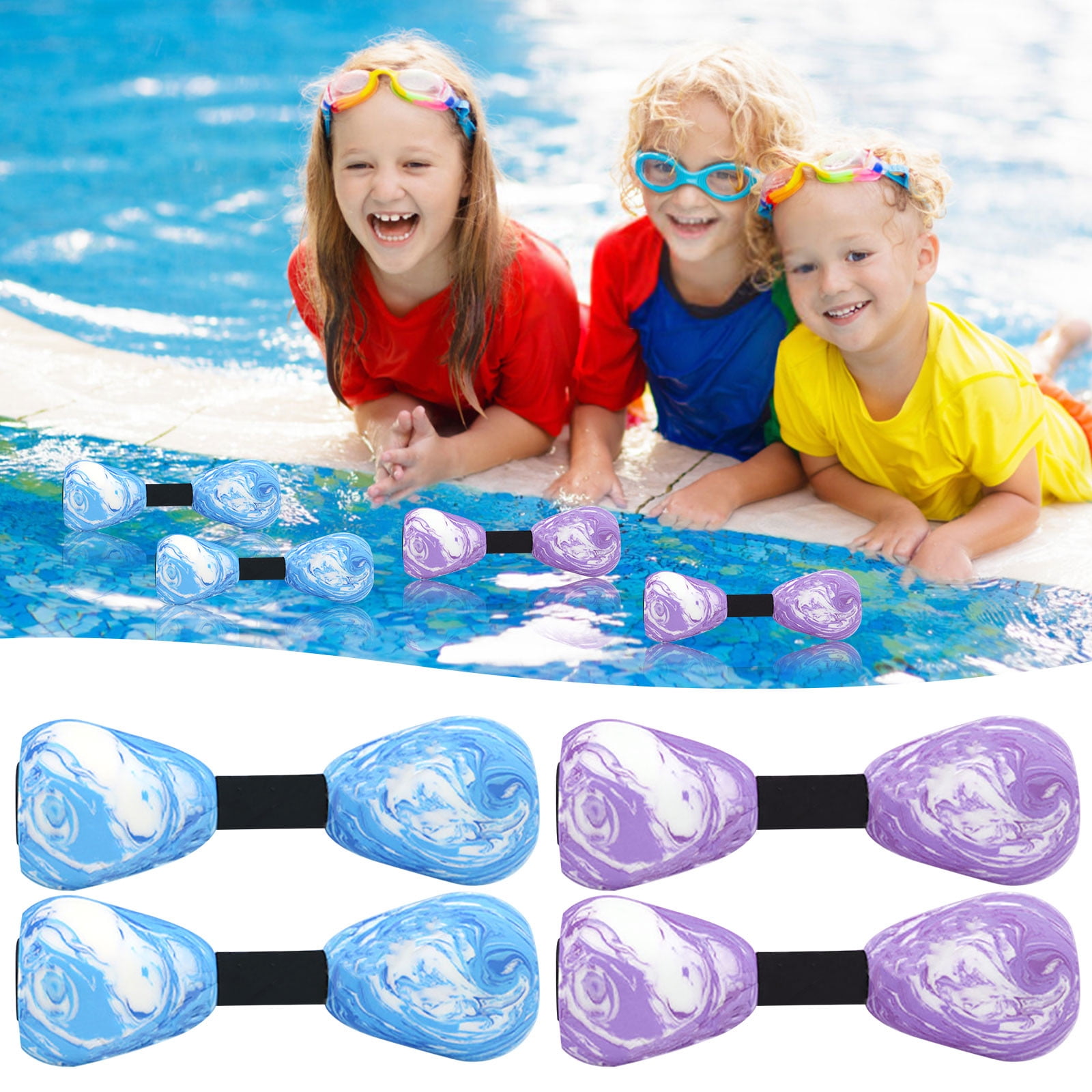 Buoyancy Floating Dumbbells,Water Resistance Exercise Equipment,2-Piece ...