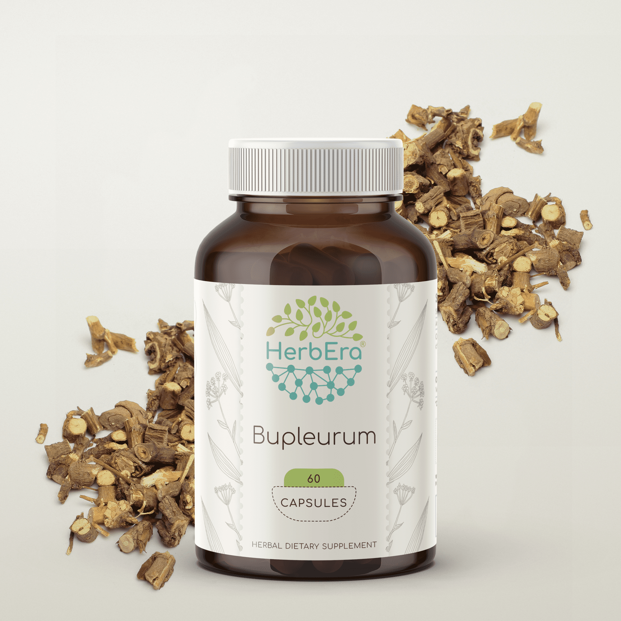 Bupleurum 60 Capsules, 500 mg, Organic Bupleurum (Bupleurum Chinense ...