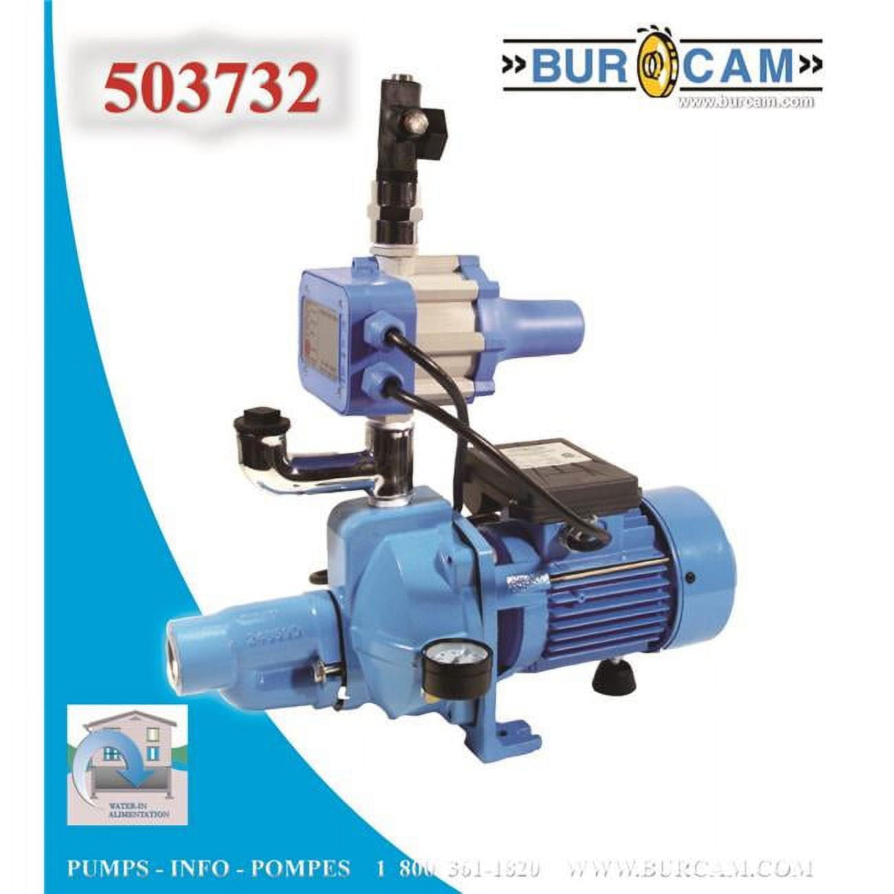 Bur-Cam Pumps 503732 Convertible Jet Pump .5 Hp - Walmart.com