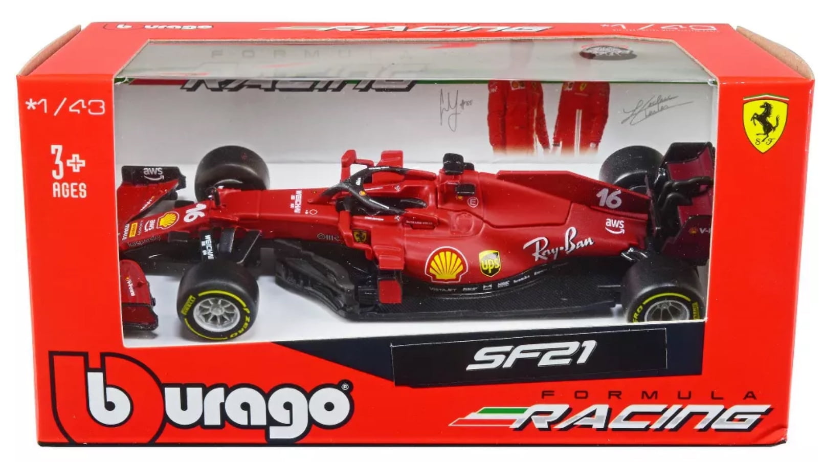 Burago - 18-60048 - SF21 Carlos Sainz 55 Formula Racing - Scale 143 ...