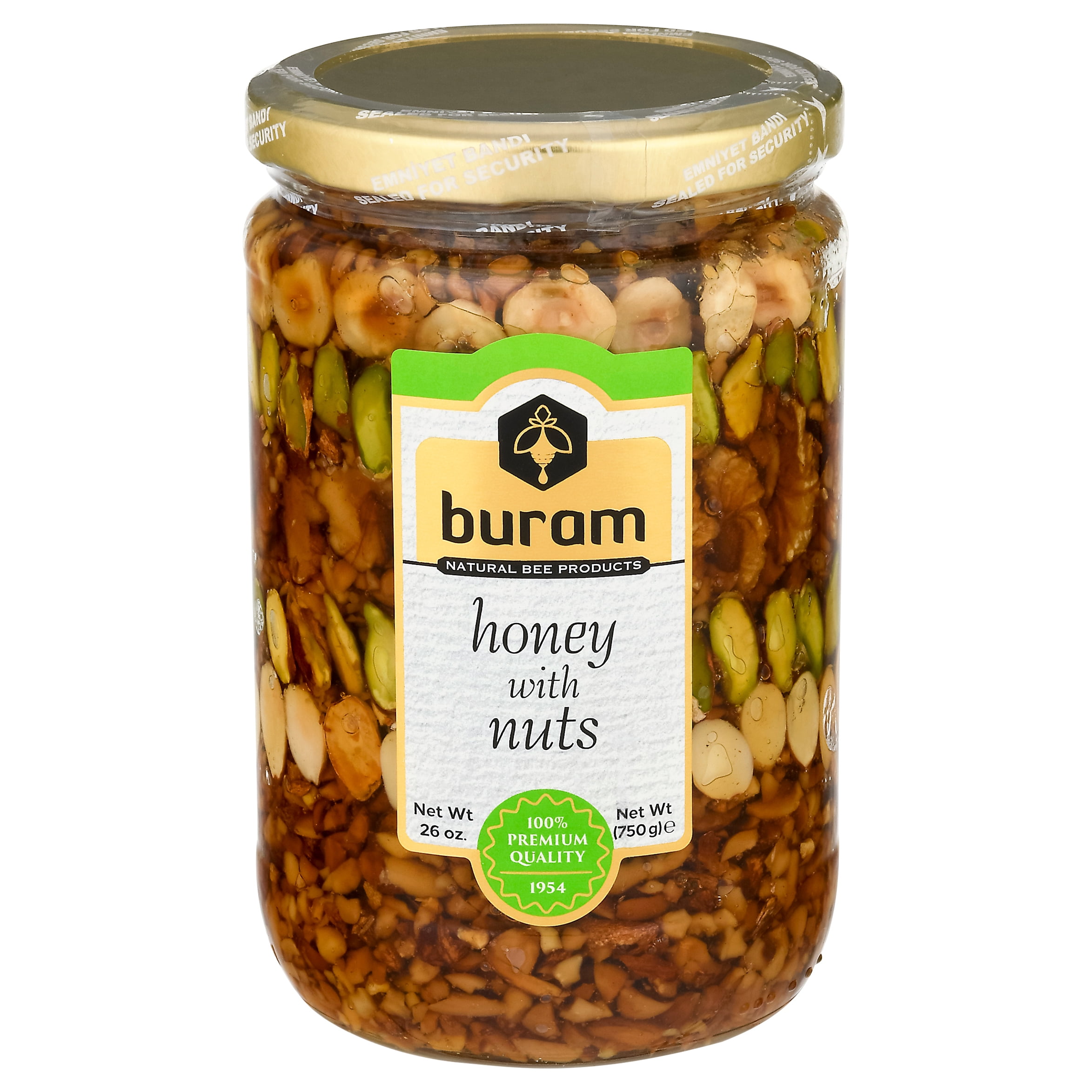 Buram Honey with Nuts 26 oz (Pack Of 12) - Walmart.com