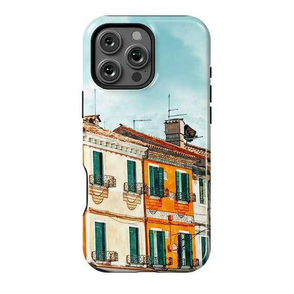 Burano Island Italy Travel Scene Phone Case for iPhone 11 12 13 14 15 ...