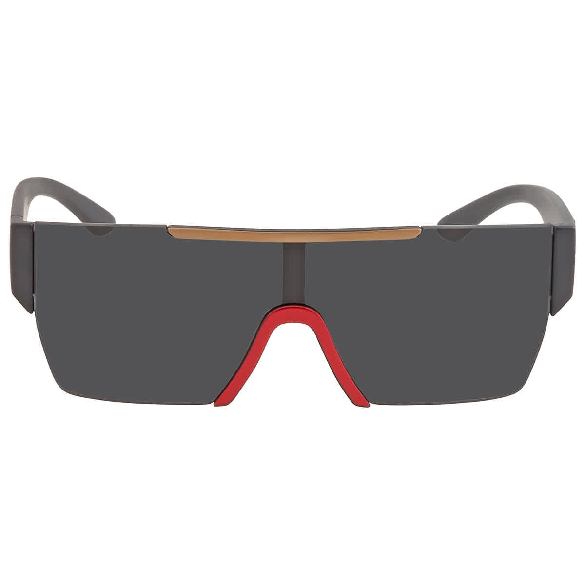 Burberry BE 4291 Plastic Unisex Rectangle Sunglasses Black 38mm Adult - Walmart.com