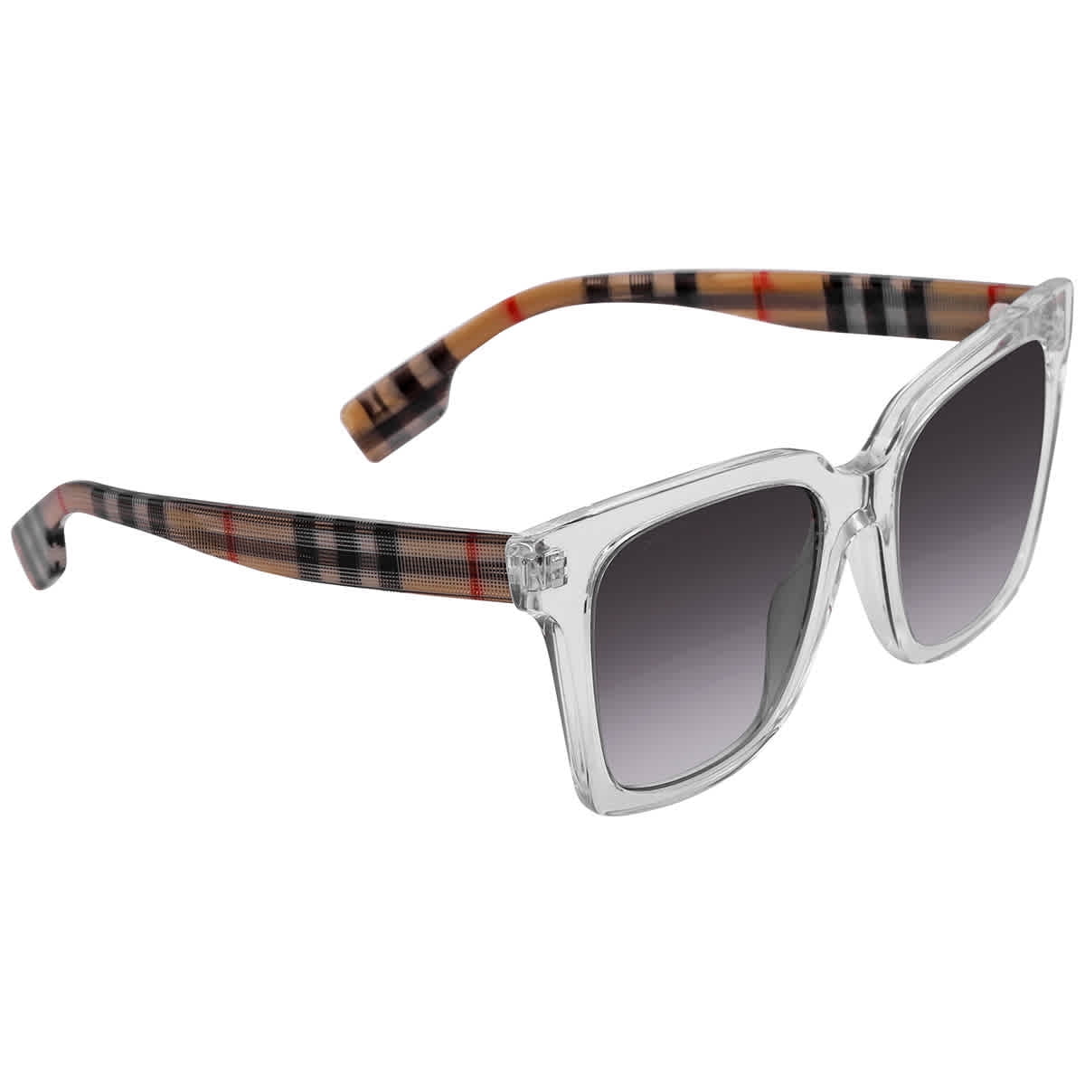 Burberry BE 4335 Plastic Womens Square Sunglasses Transparent 53mm ...