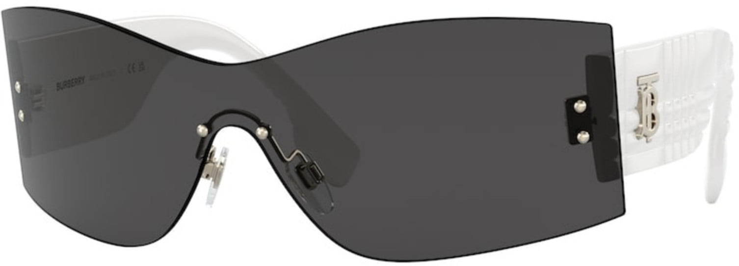 Burberry BELLA BE 3137 Plastic Womens Rimless Sunglasses White 45mm ...