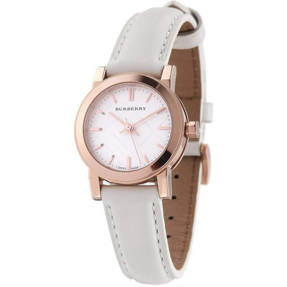 Burberry BU9209 The City Rose Gold Swiss Made Leather Womens Watch ...