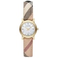 Burberry The City Diamond Ladies Watch BU9226, Gold-tone Case, Leather ...