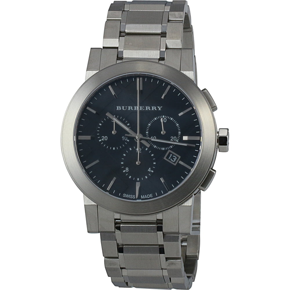 Burberry Black Dial Chronograph Stainless Steel Men's Watch BU9351 ...