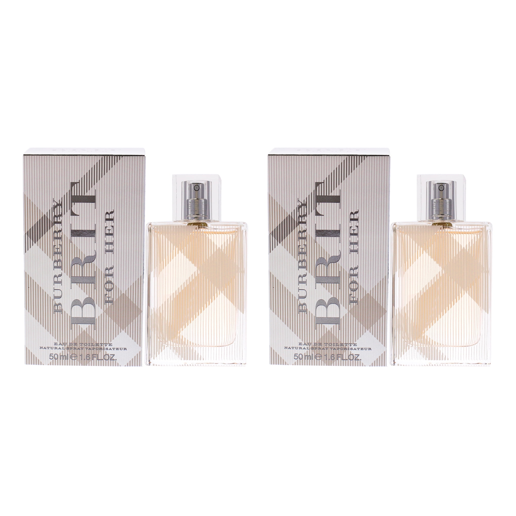 Burberry Burberry Brit - Pack of 2 EDT Spray, 1.6 oz - Walmart.com
