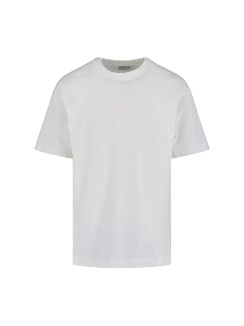 Burberry "Check" Logo T-Shirt, In White Cotton (Men's) - Walmart.com