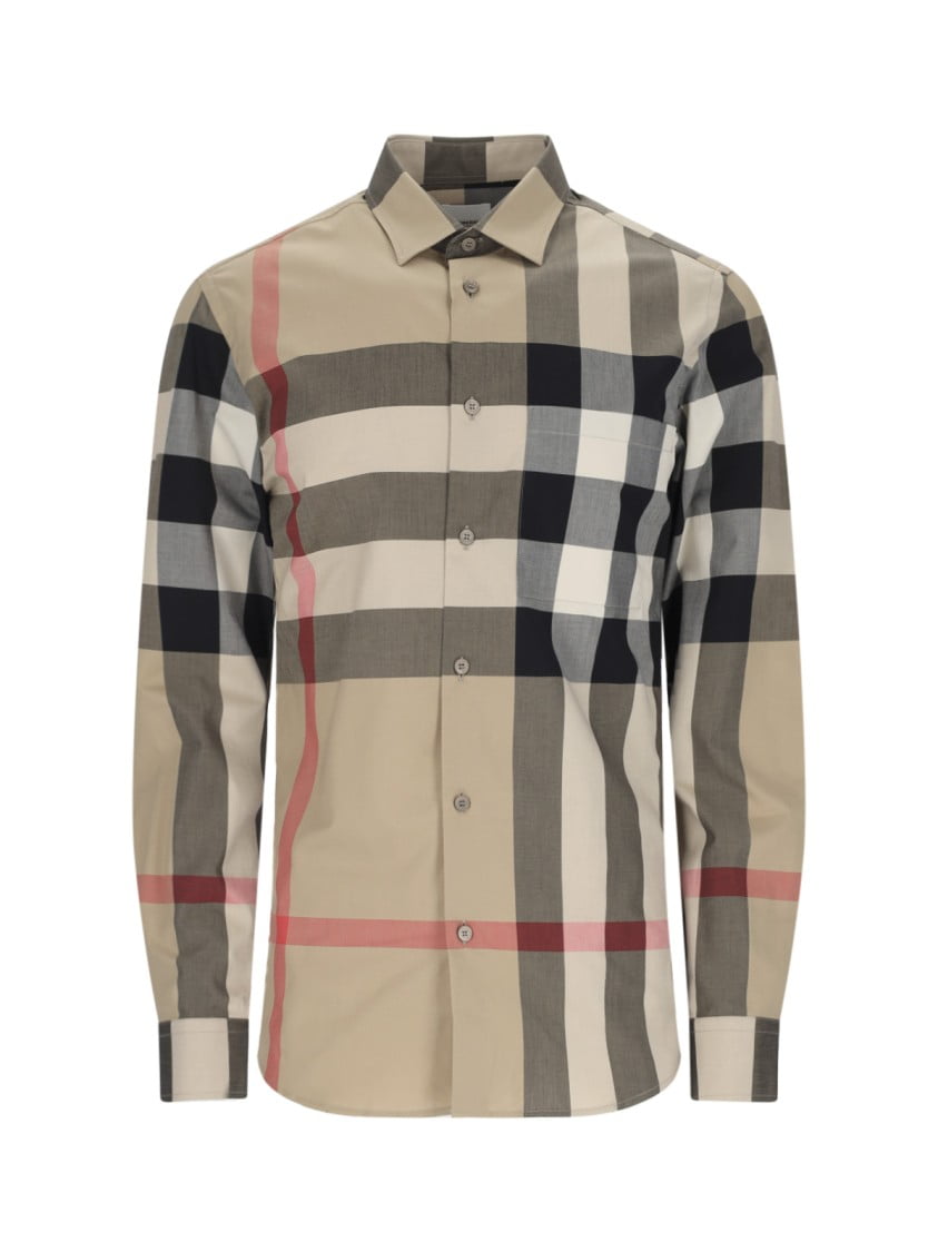 Burberry Check Shirt – Beige (Men's) - Walmart.com