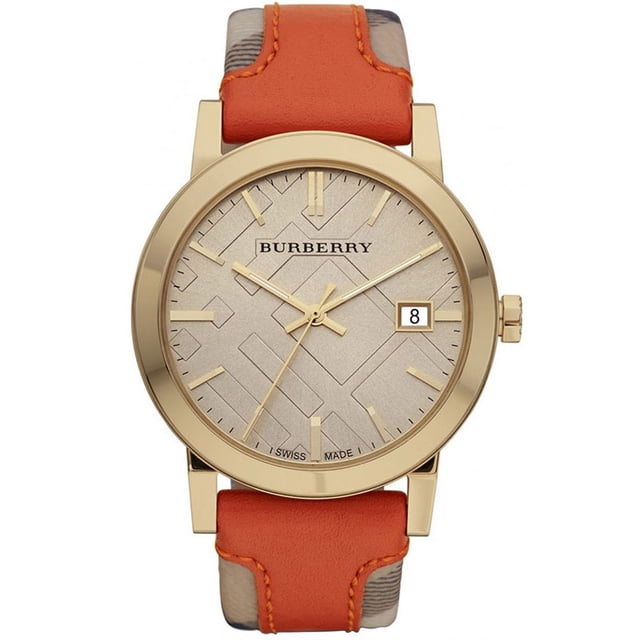 Burberry Unisex 38mm Analog Quartz Watch, Double Leather Strap BU9016 ...