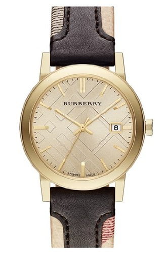Burberry Unisex Double Leather Analog Quartz 38mm Watch BU9032 ...
