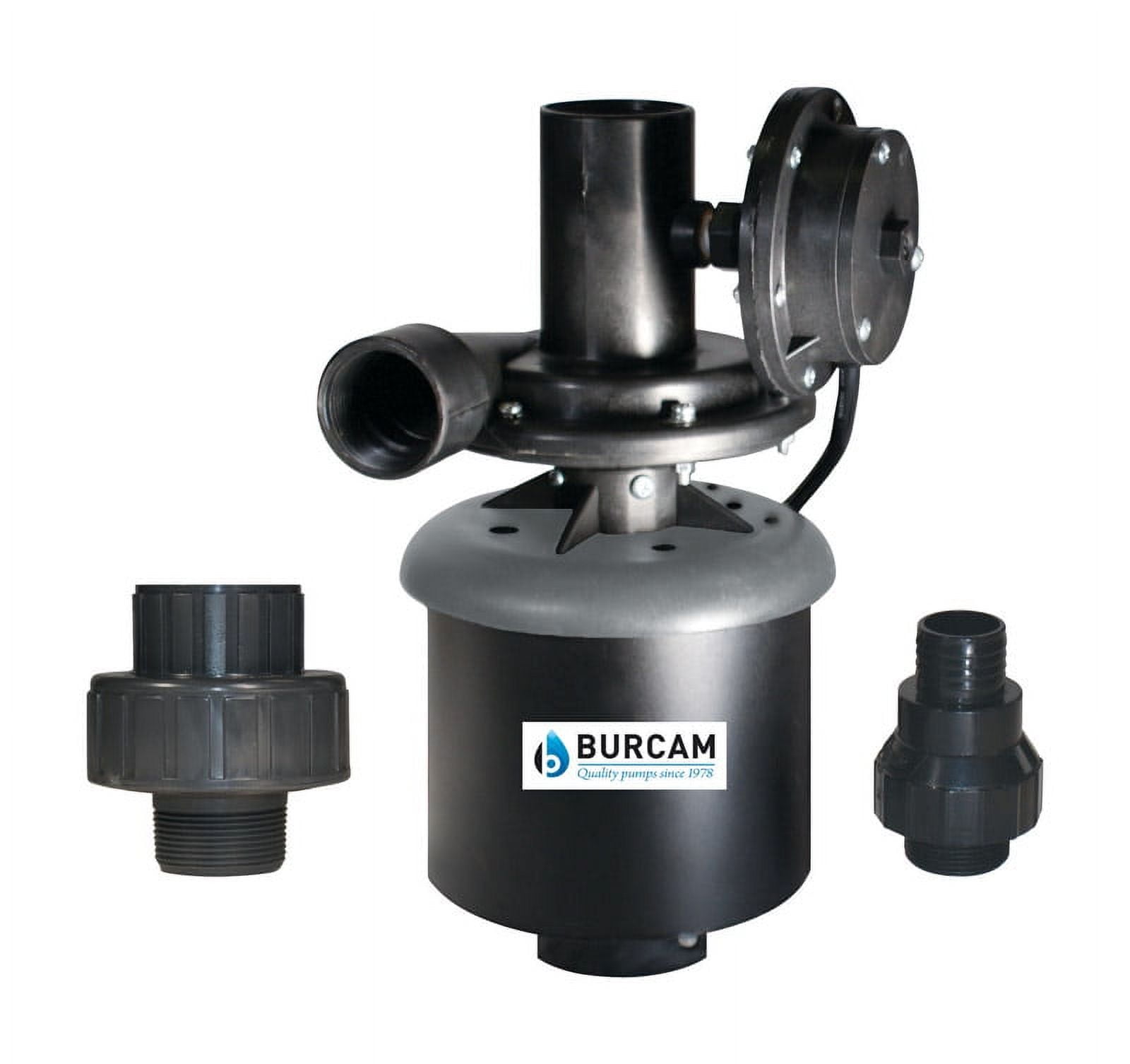 Burcam 300514WH Laundry Tub Pump, Automatic, 1/3-HP Motor - Quantity 1 ...