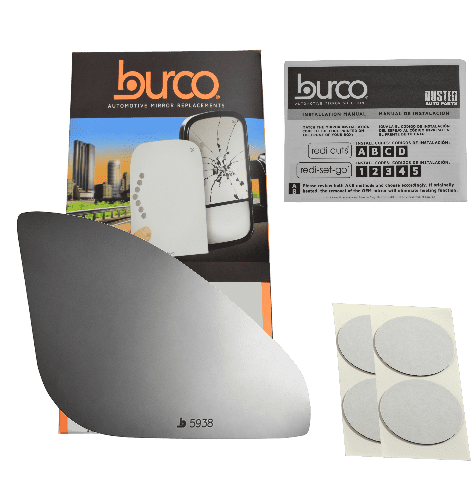 Burco 5938 Passenger Side Replacement Spot Mirror Glass Compatible with ...